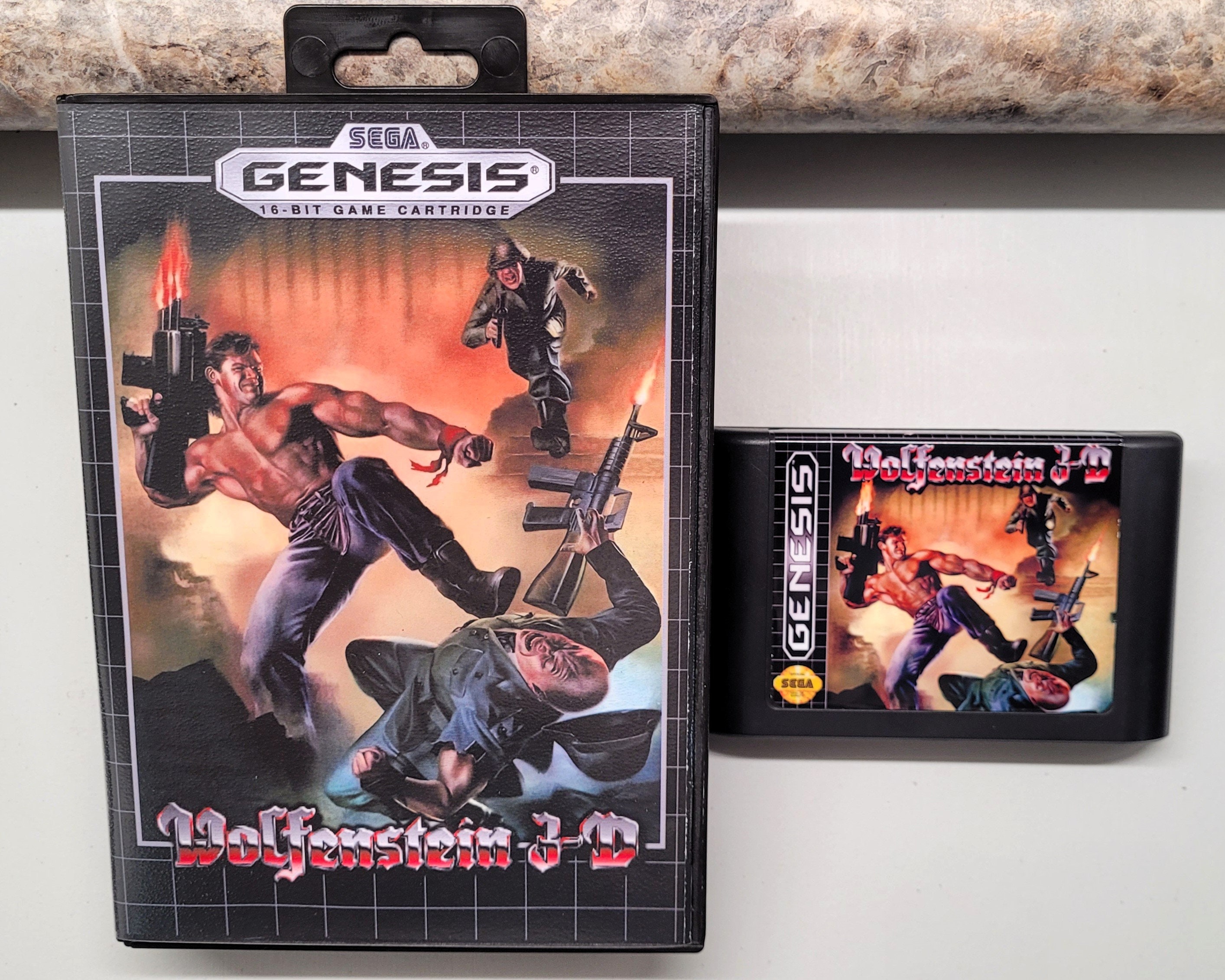 WOLFENSTEIN 3D for the Sega Genesis Case and Artwork - Etsy