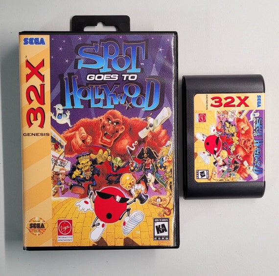 Spot Goes to Hollywood, a Custom Prototype Cartridge Case for Sega 32X