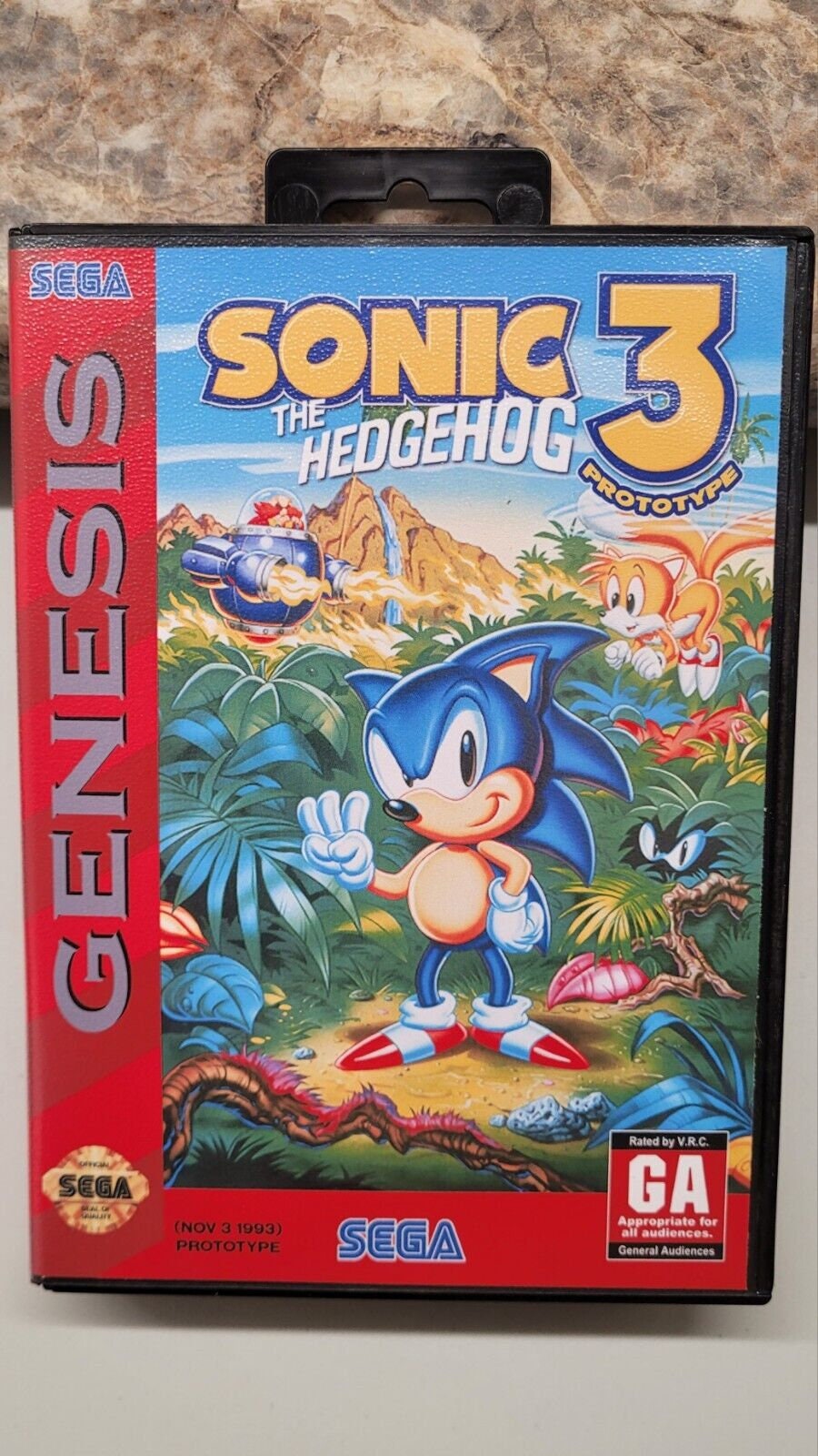 Sonic the Hedgehog 3 Custom-made Prototype for Sega Genesis From NOV-3 ...