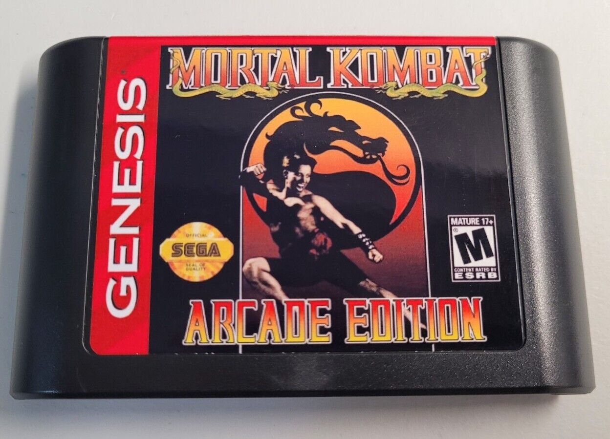 New & Improved Mortal Kombat "arcade Edition Enhanced V1.5" for Sega ...