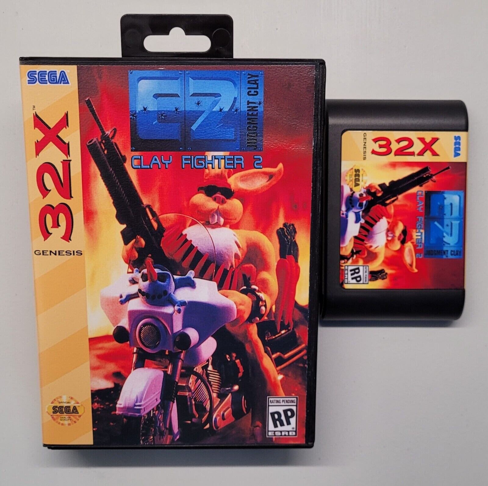 Clay Fighter 2 Judgement Clay a Custom Prototype Game & Case for Sega ...