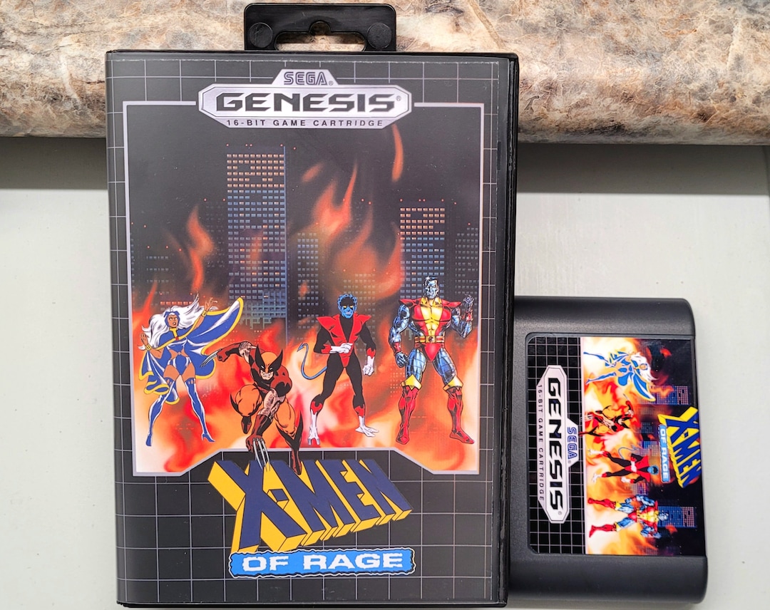 X-MEN of Rage for Sega Genesis + Case & Artwork - SOR 2 Mod - Etsy