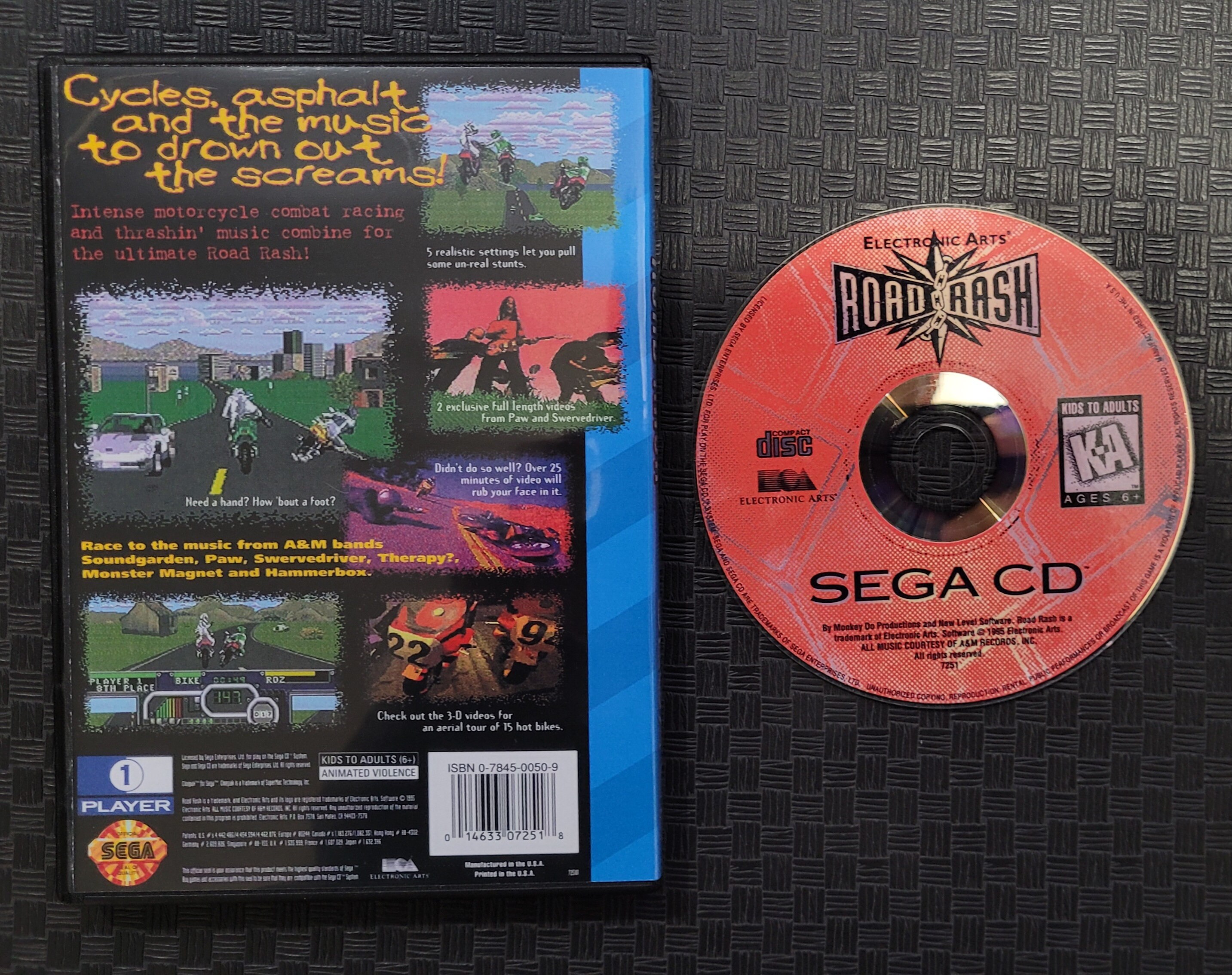 Road Rash for the Sega CD, High Quality REPRODUCTION - Etsy