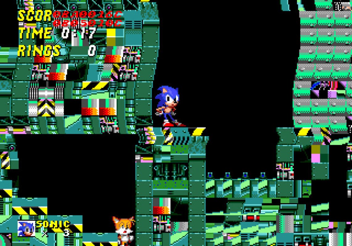 Sonic the Hedgehog 2 nick Arcade Custom-made Prototype for Sega Genesis ...