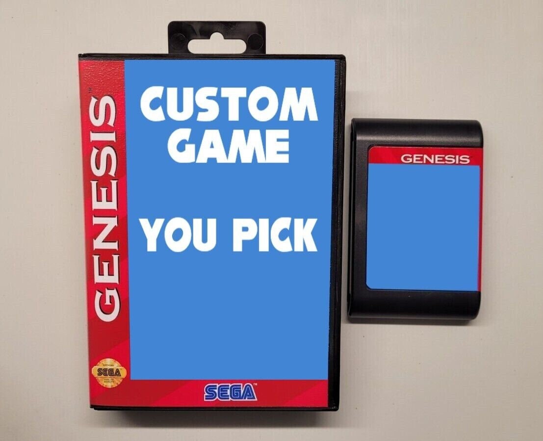 Custom Sega Genesis Game Cartridge & Case You Pick - Etsy