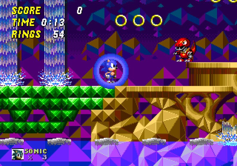 Sonic the Hedgehog 2 nick Arcade Custom-made Prototype for Sega Genesis ...