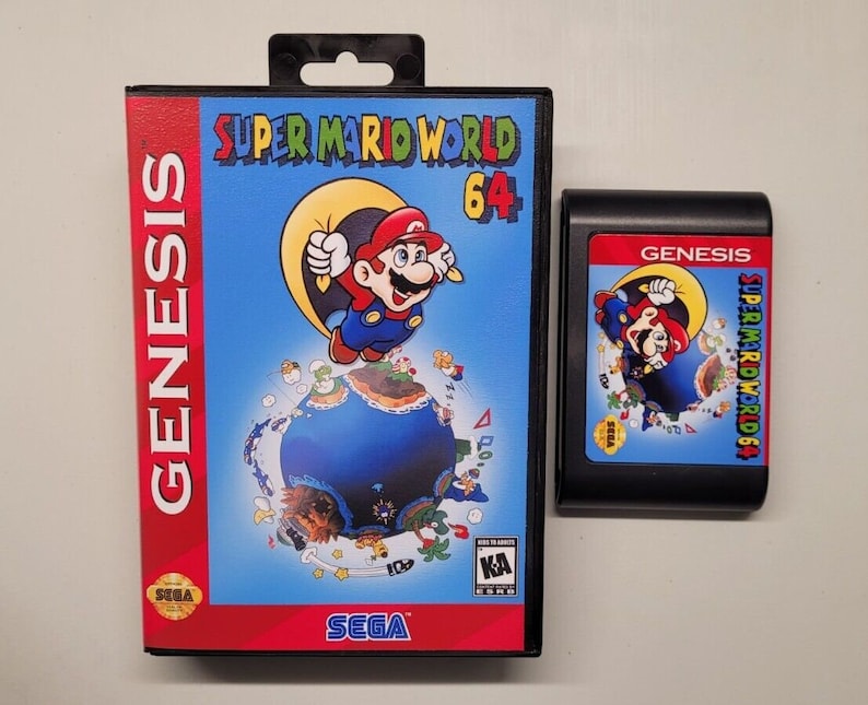SMW 64 for Sega Genesis With Case & Cover Art - Etsy