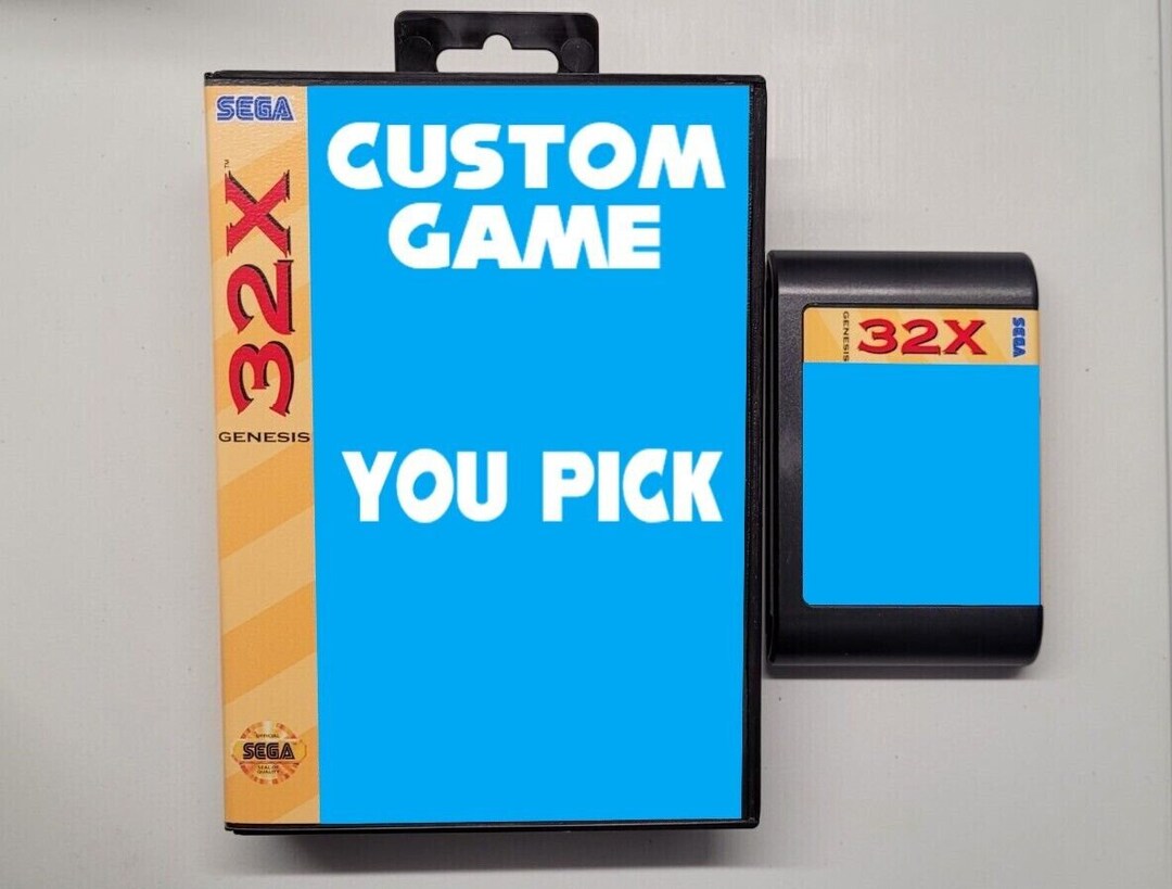 Custom Sega 32x Game Cartridge & Case - You Pick - Etsy