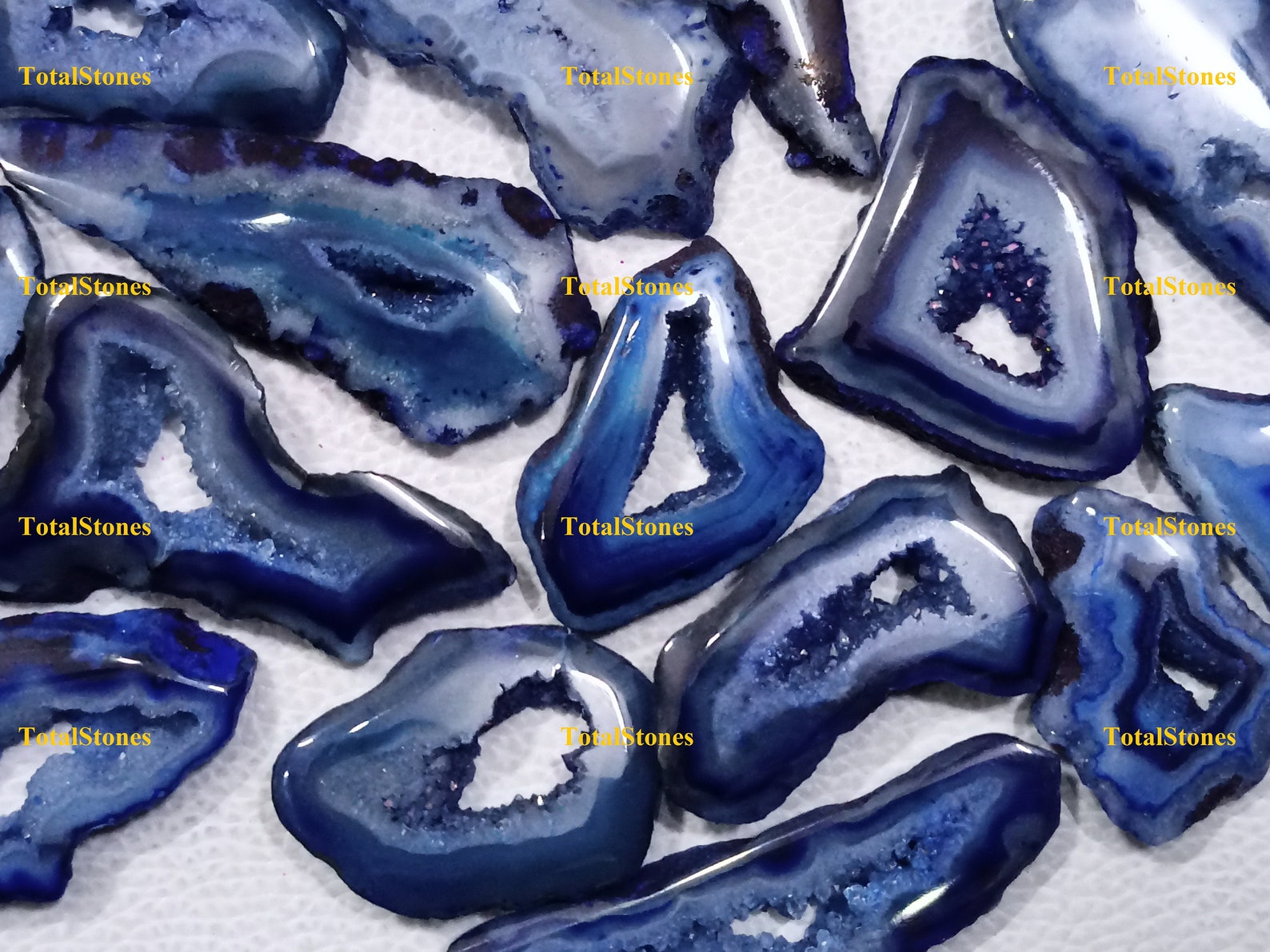 Rare Dark Blue Window Druzy Geode Polished Slabs / Geode - Etsy