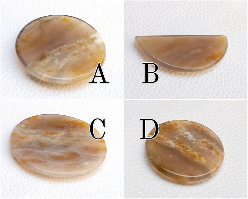 Agate Loose Stones - Round Fancy Shape Agate - Jewelry Making - Silver ...