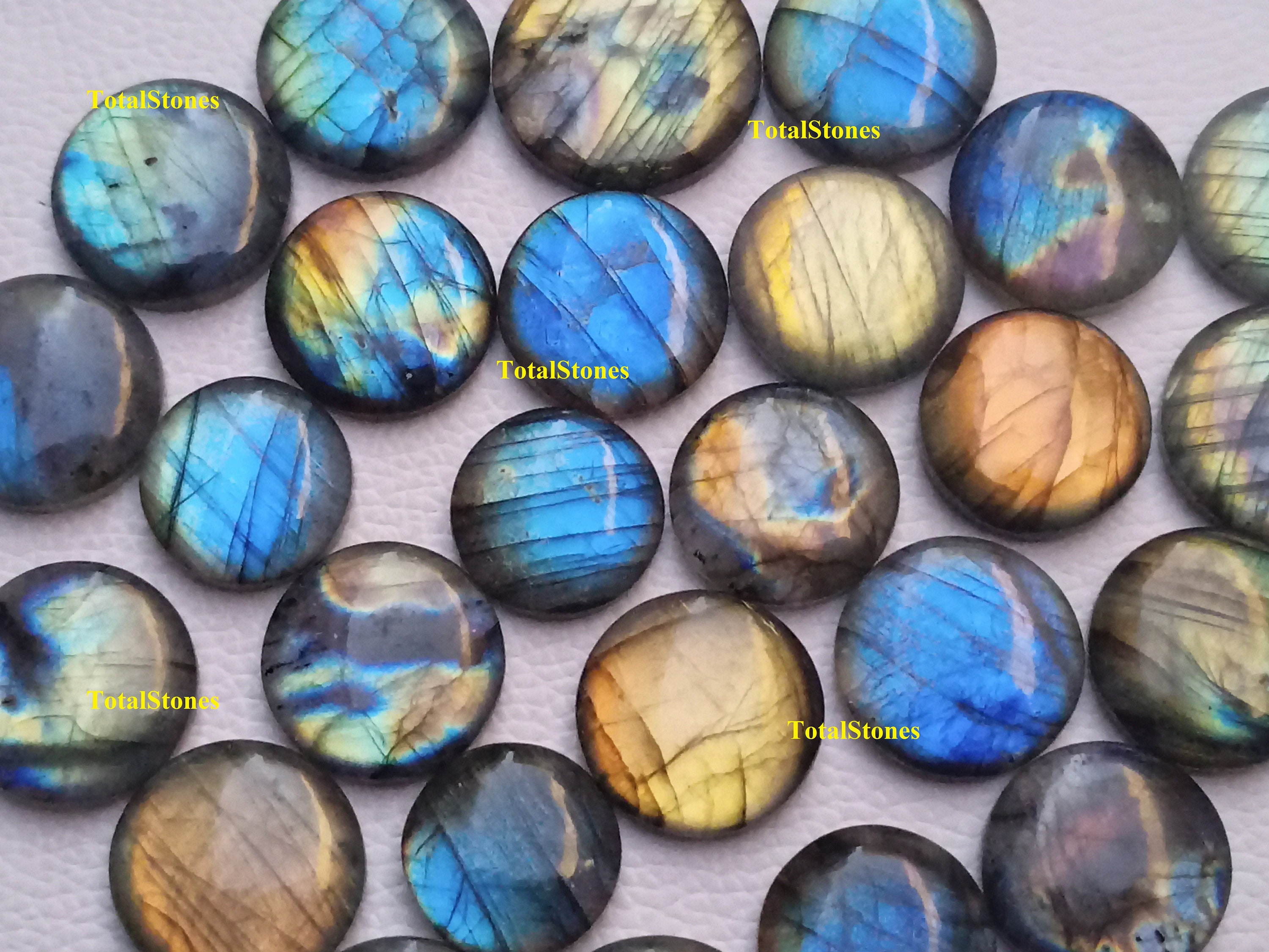 Round Labradorite Cabochon Gemstones Natural Labradorite | Etsy