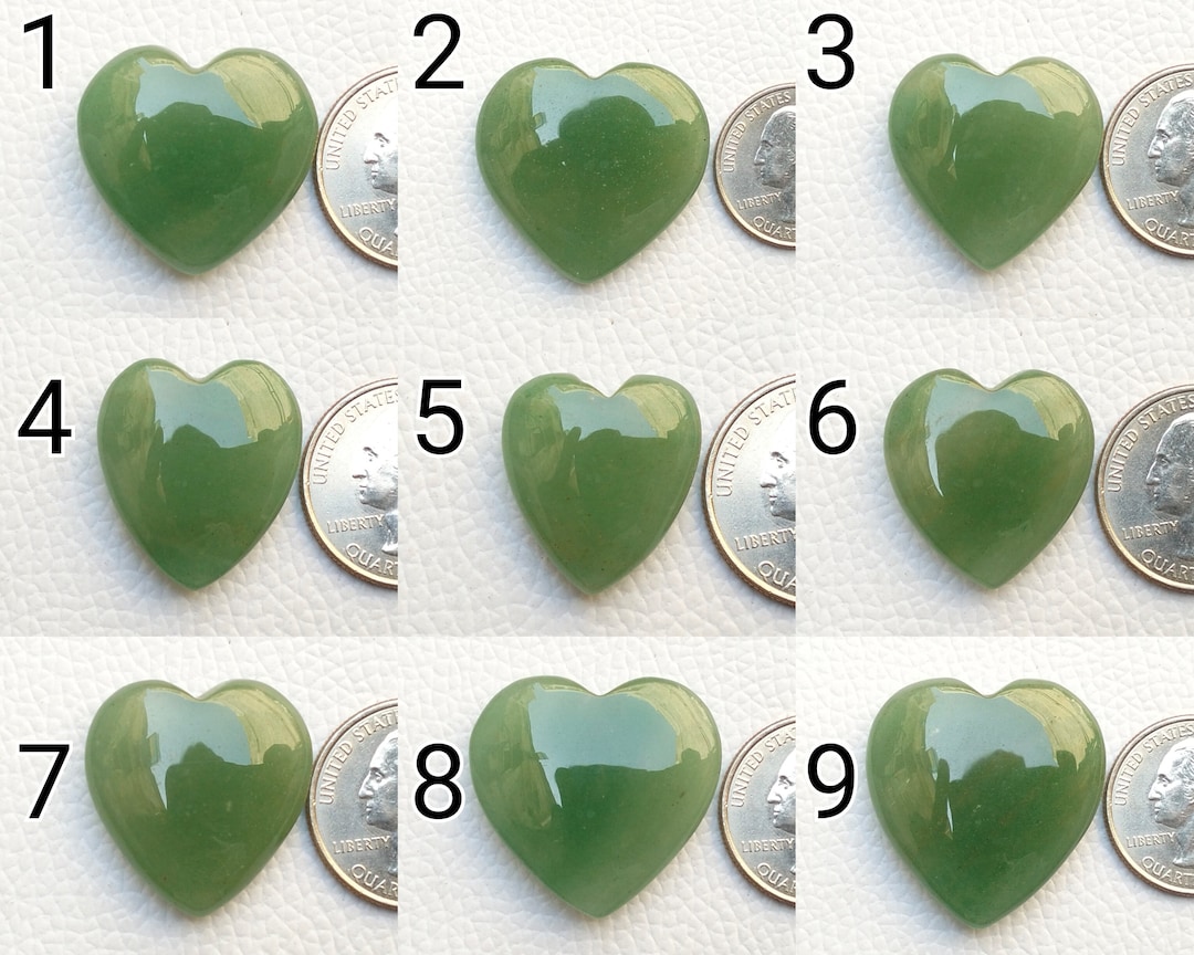 Green Crystal Hearts | Natural Green Aventurine Hearts Shape Gemstone ...