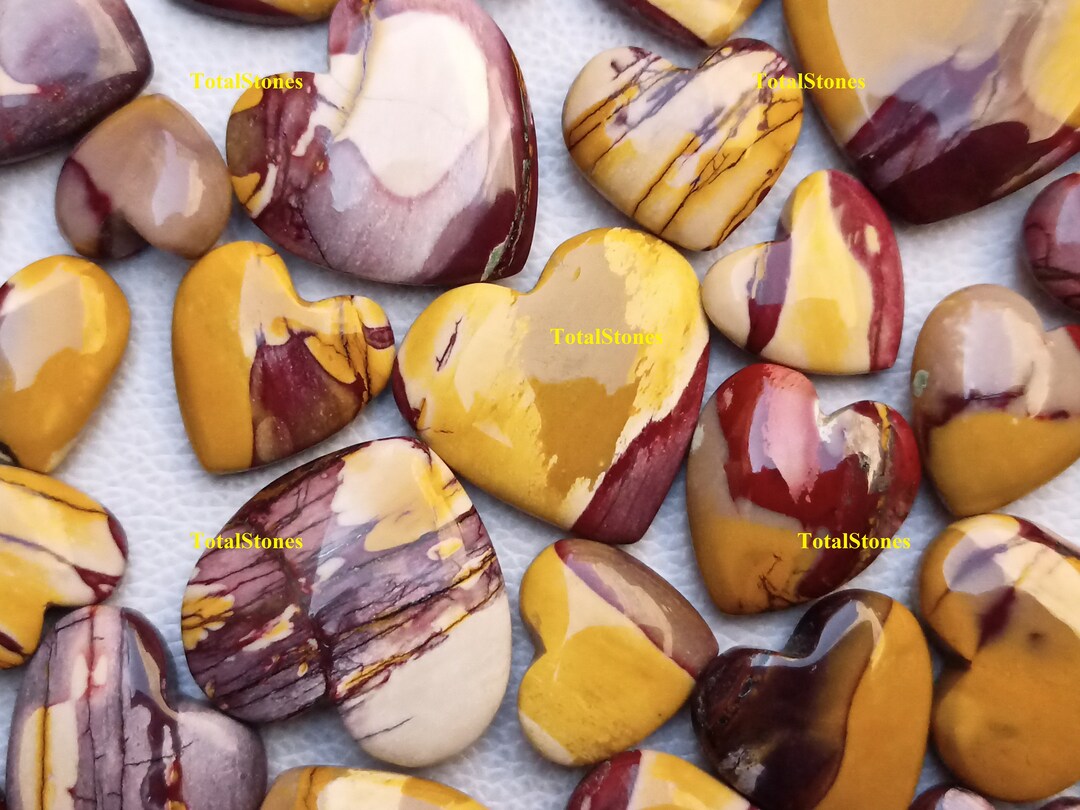 Mookaite Heart Necklace Crystal, Mookaite Heart Pendant Cabochon ...