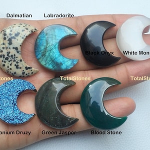 Crescent Moon Crystal | Natural Gemstone Crescent Moon Pendant ...