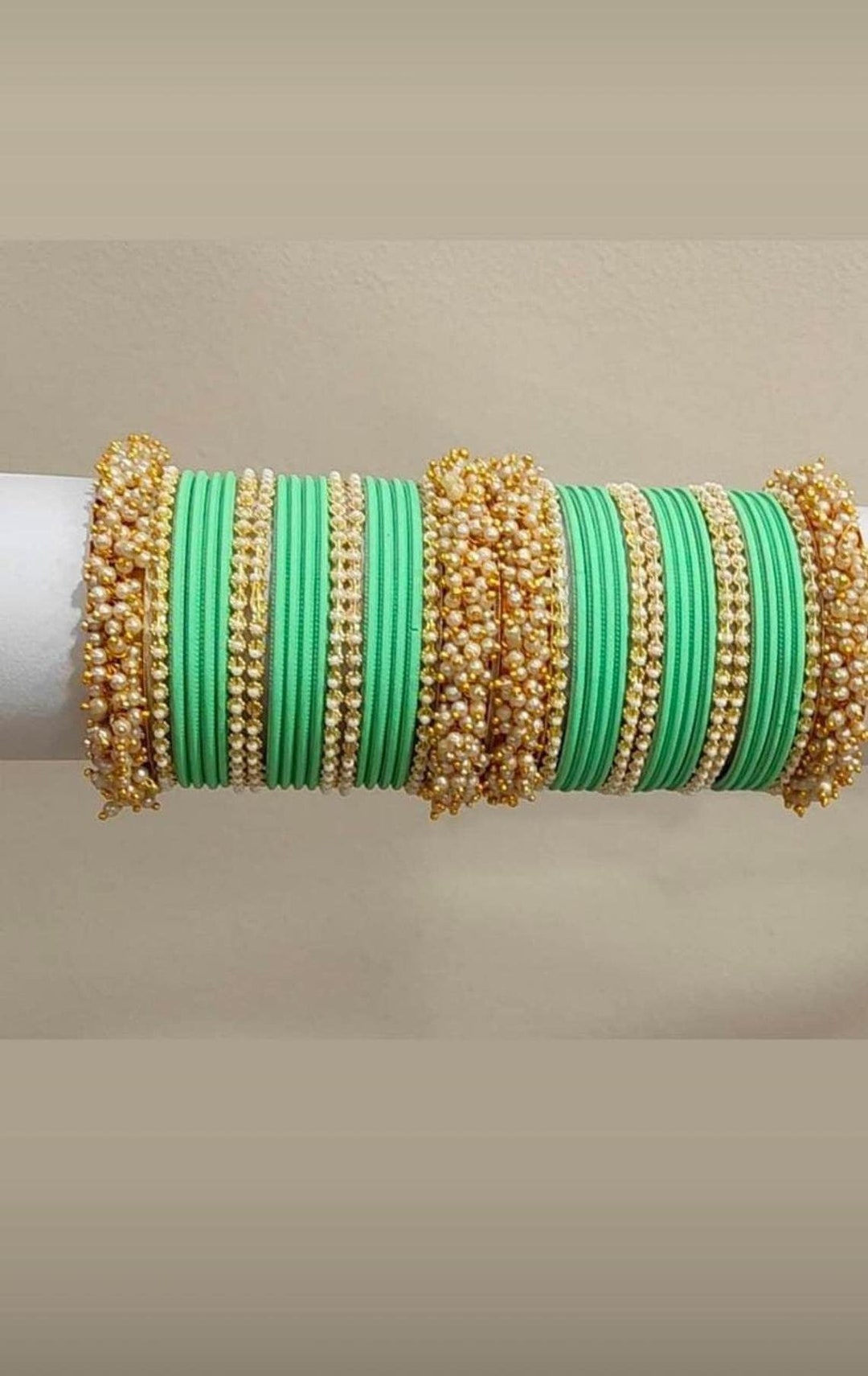 Customize Velvet Bangles Set for Dulhan Bride Fashion Light Weight ...