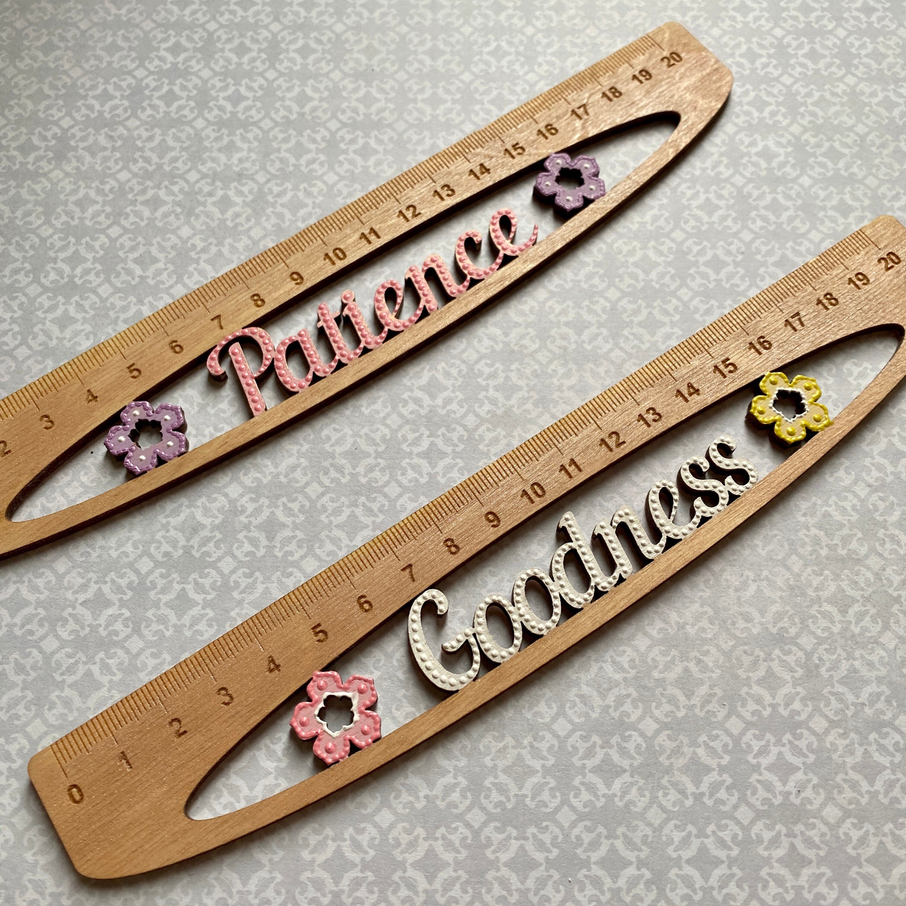 Personalized wood ruler with name. | Etsy