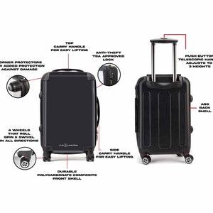 Personalised Flamingo Name Suitcase | Cabin Suitcase | Custom Suitcase ...