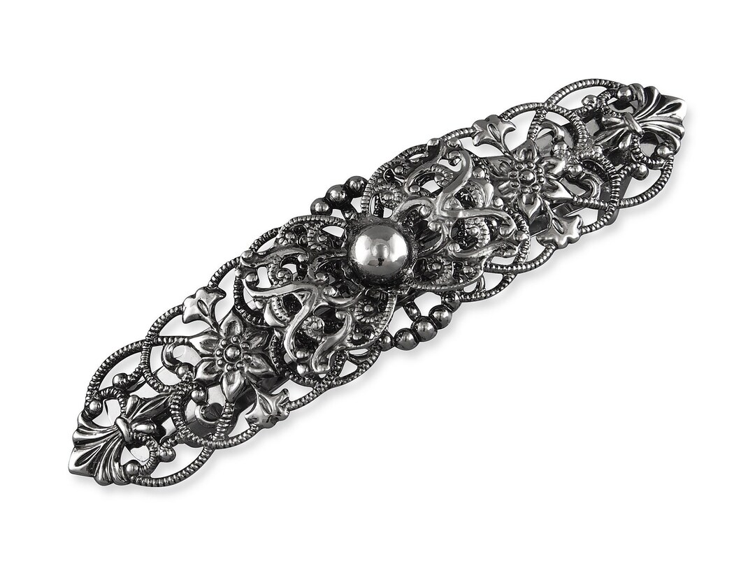 ANTIQUE HAIR CLIPS 60mm, Victorian Hair Accessories, French Hair ...
