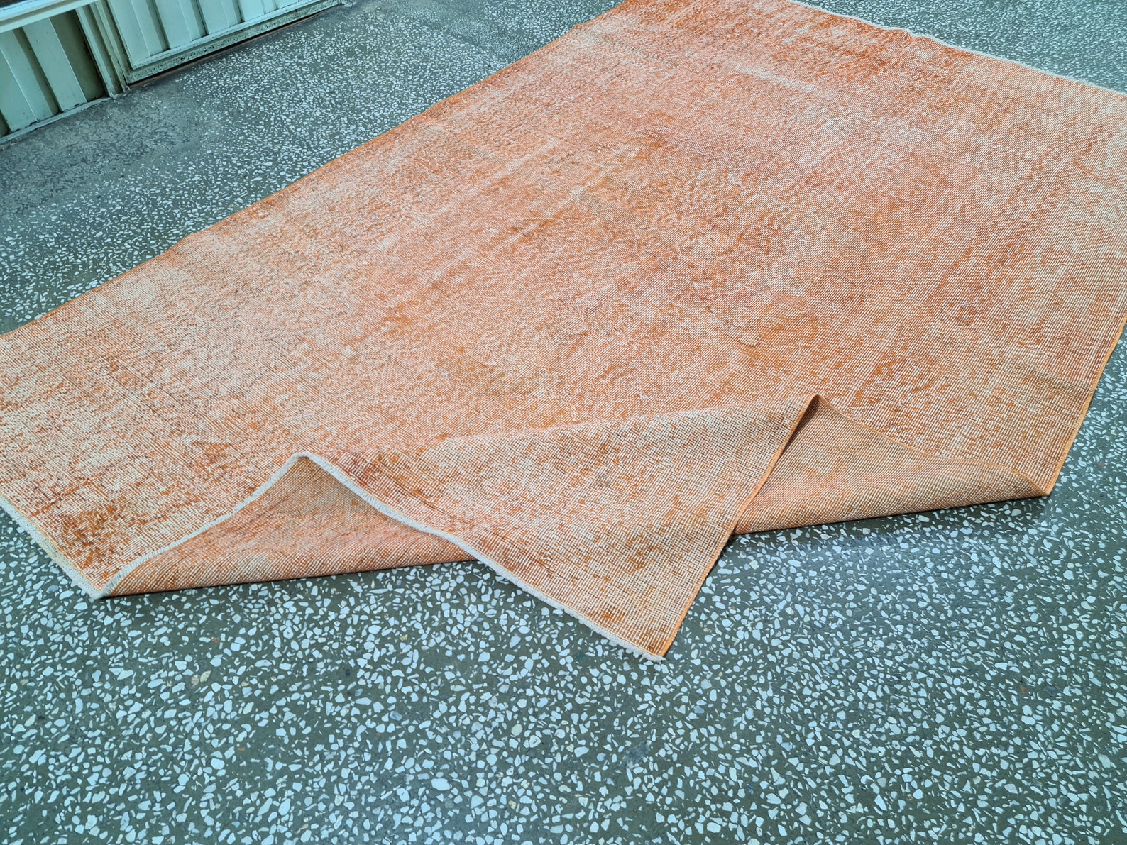 Peach Color Rug 6.5 X 10 feet Vintage Turkish Area Rug | Etsy