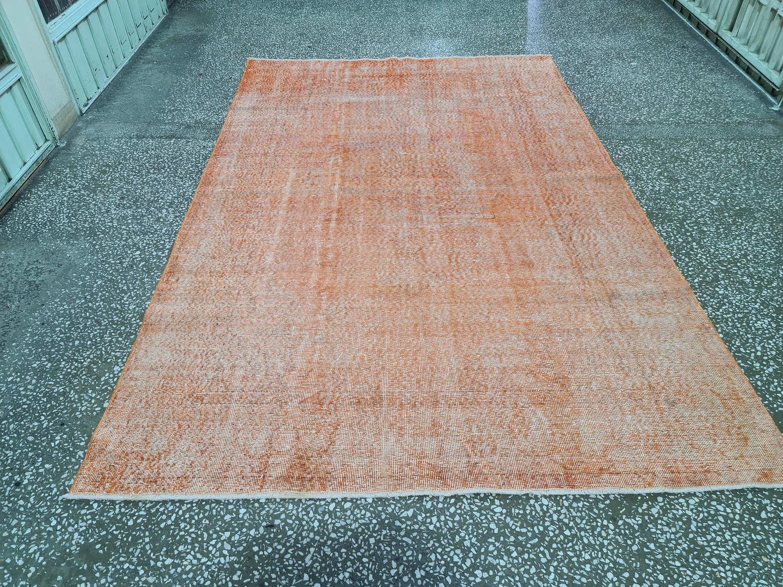 Peach Color Rug 6.5 X 10 feet Vintage Turkish Area Rug | Etsy