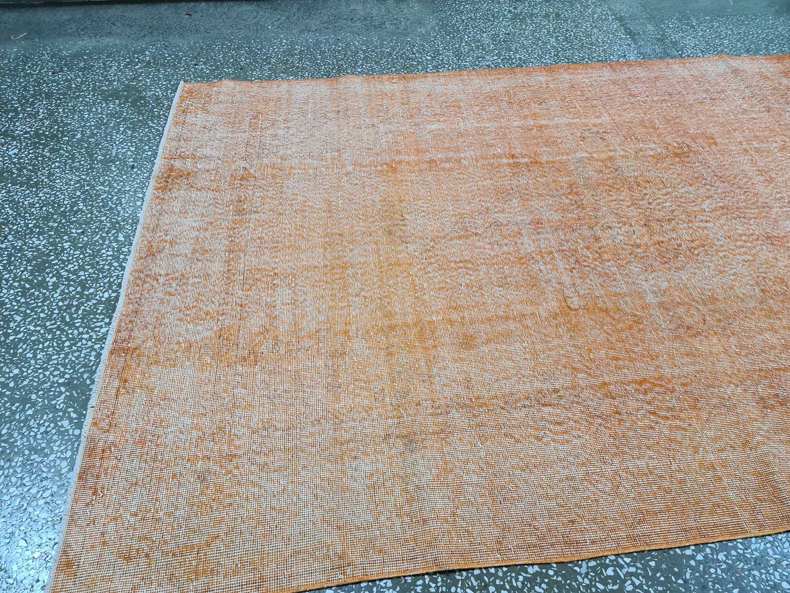 Peach Color Rug 6.5 X 10 feet Vintage Turkish Area Rug | Etsy