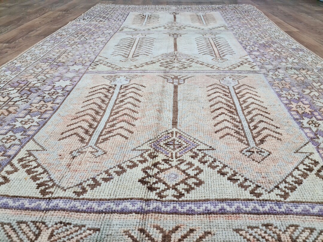 5x11 Turkish Rug/ Hand Knott Rug/ Oriental Wool Rug/ Extra Large Oushak ...