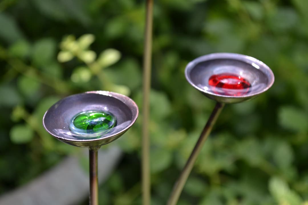 Bee Water Cup: Steel Bug Drinking Station With Glass Pebble - Etsy UK