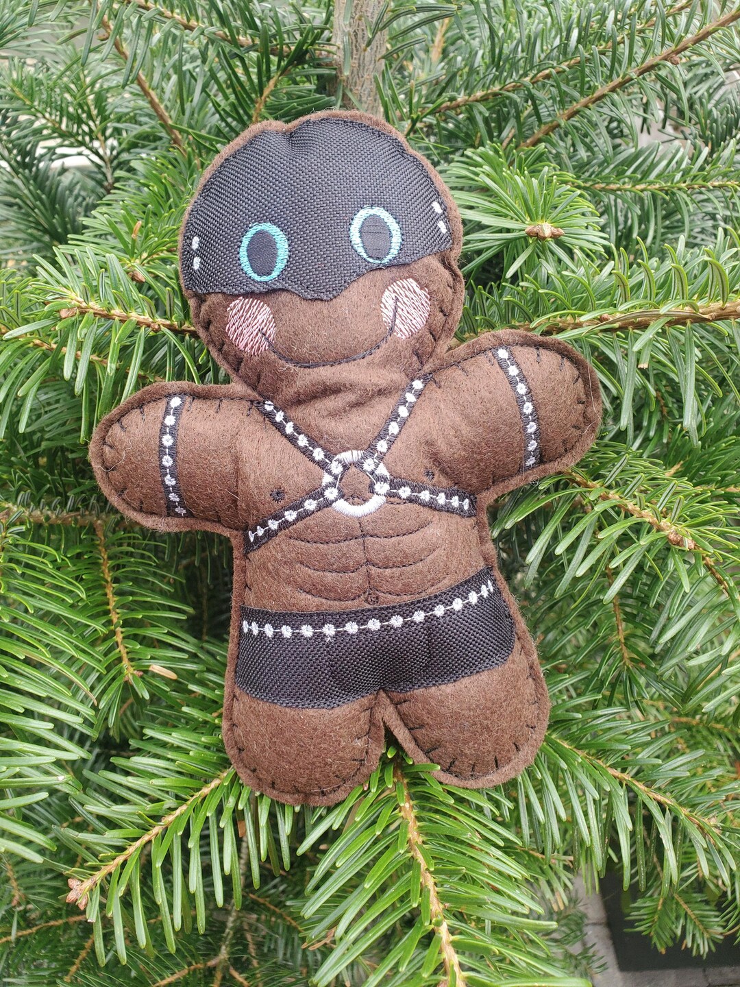 Gingerbread Man in Leather . Bondage . Kinky . Full Monty. Funny ...