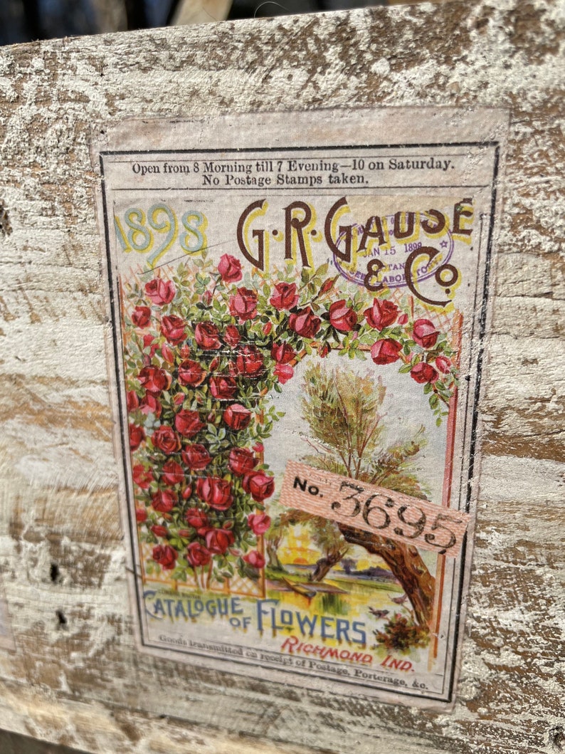 Vintage Garden Trug With Rustic Garden Tools - Etsy