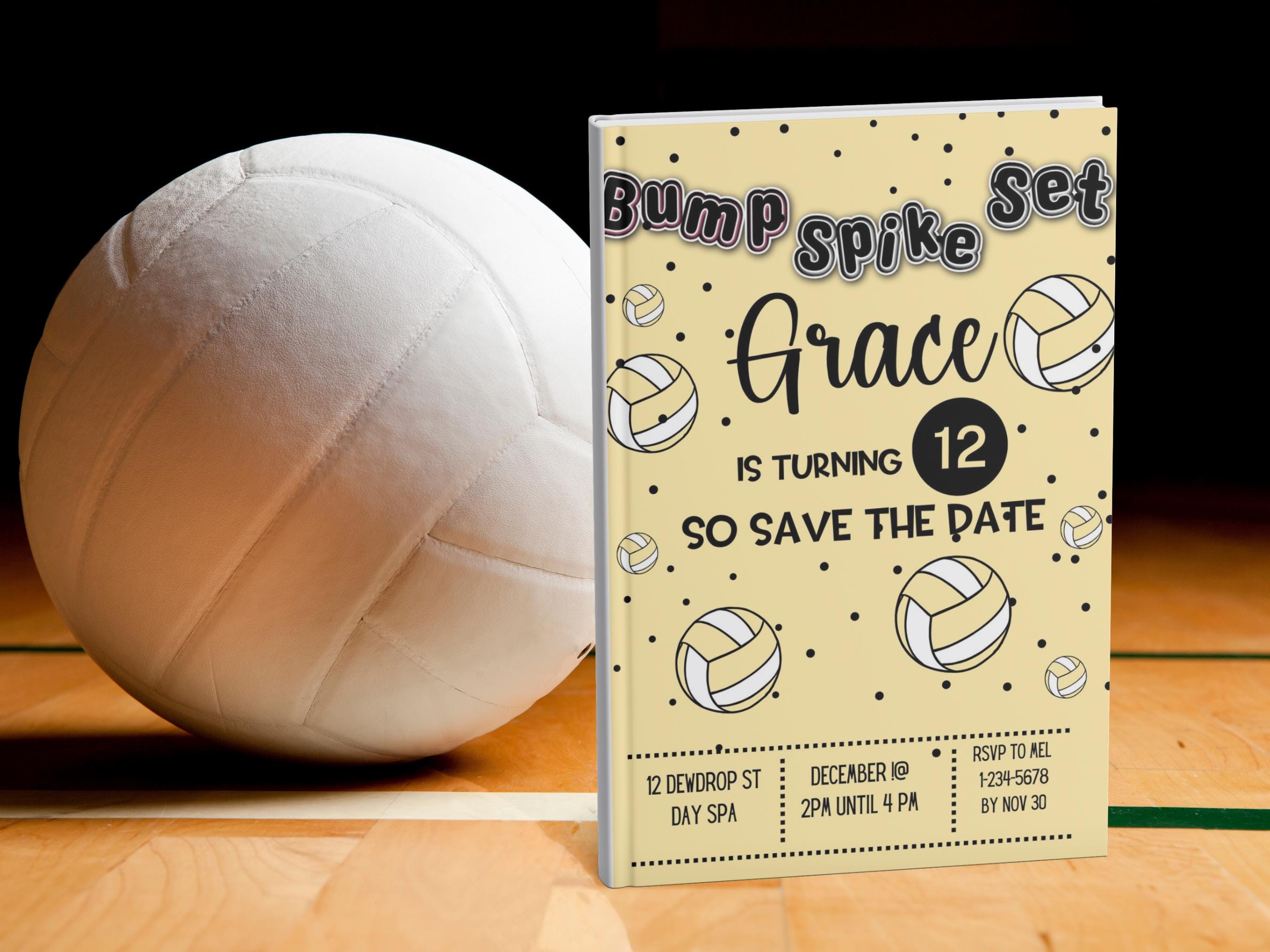 Editable Volleyball Birthday Invitation - Etsy