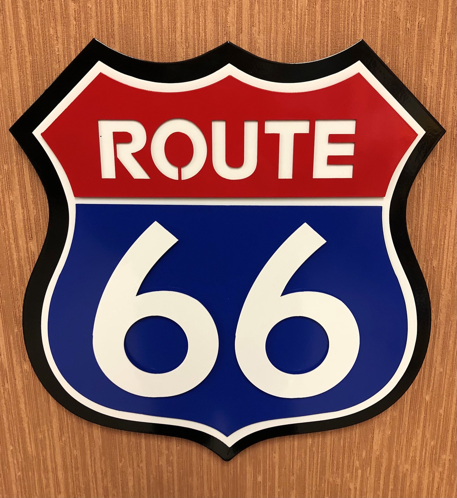 Route 66 Metal Wall Sign 3d Layered Metal Historic Route | Etsy