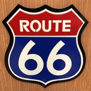 Route 66 Metal Wall Sign - 3d Layered Metal - Historic Route 66 - Hot ...