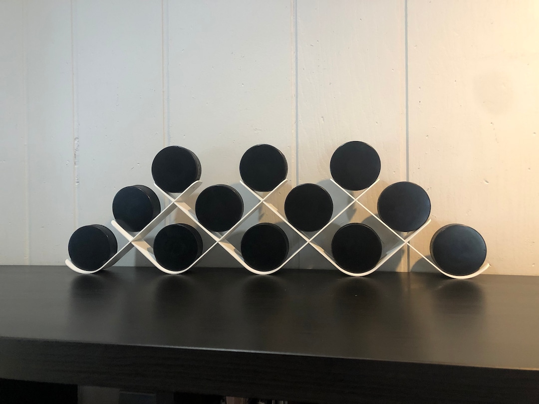 Souvenir Puck Holder Organizer, 12 Puck Display ,made in USA Vintage ...