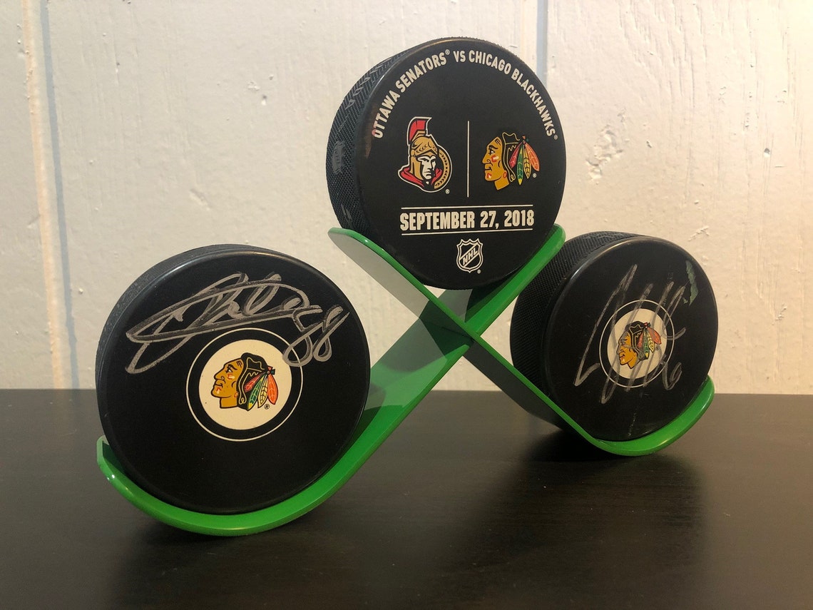 Hockey Puck Display / Holder White Made in USA Trophy Case | Etsy