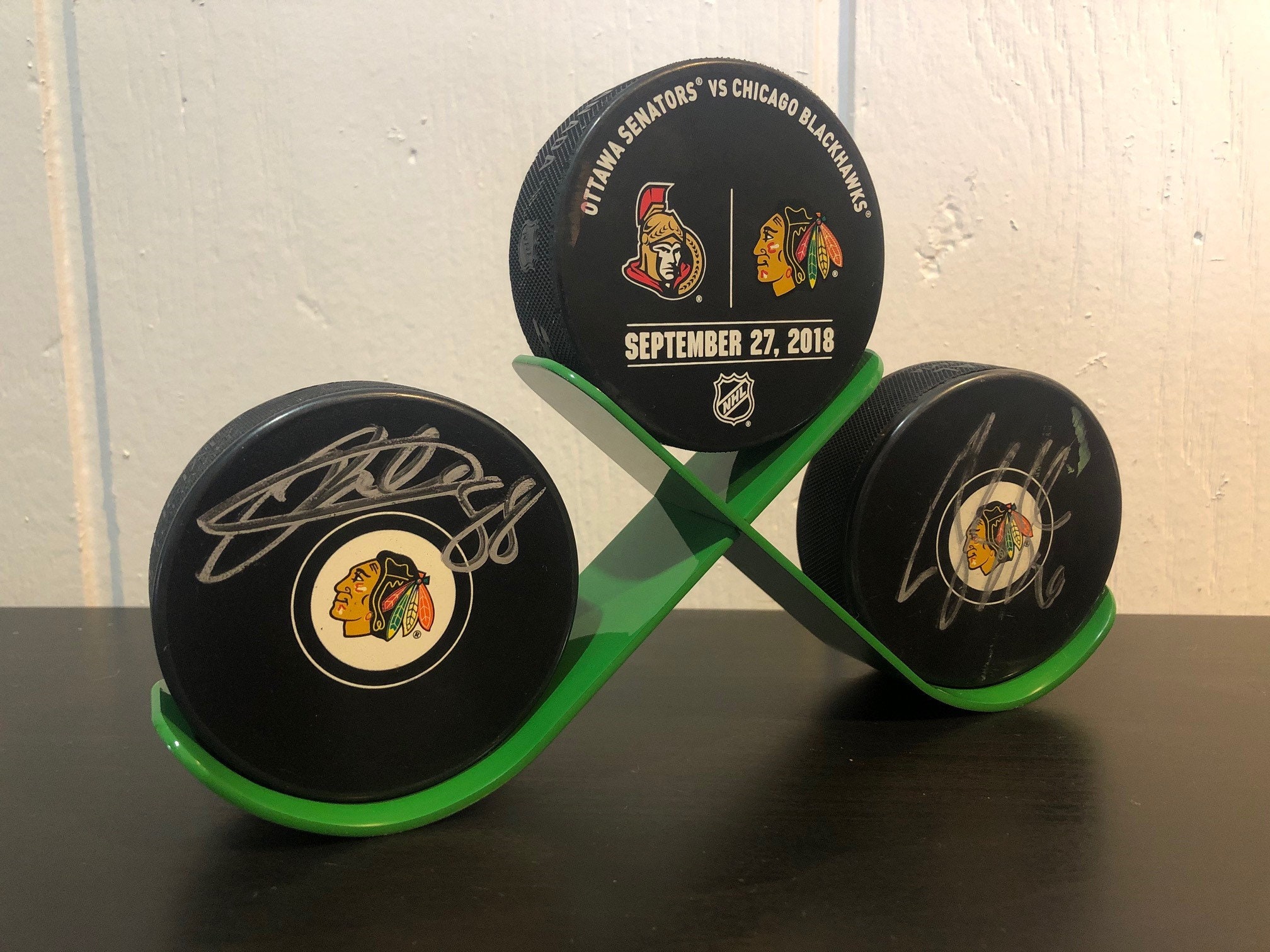 Hockey Puck Display / Holder White Made in USA Trophy Case | Etsy