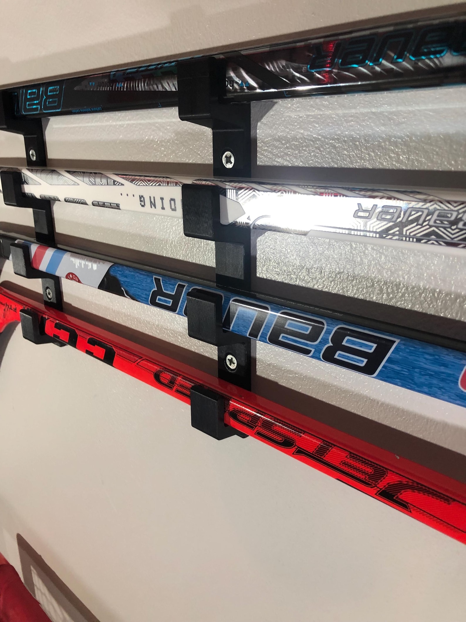 Hockey Shinny Stick Wall Hang Organizer - 3D Printed Mini Stick Rack ...