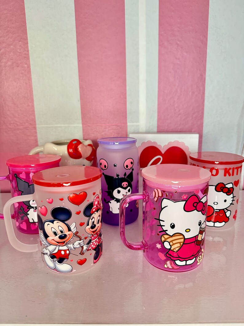 Hello Kitty Glass Cans - Etsy