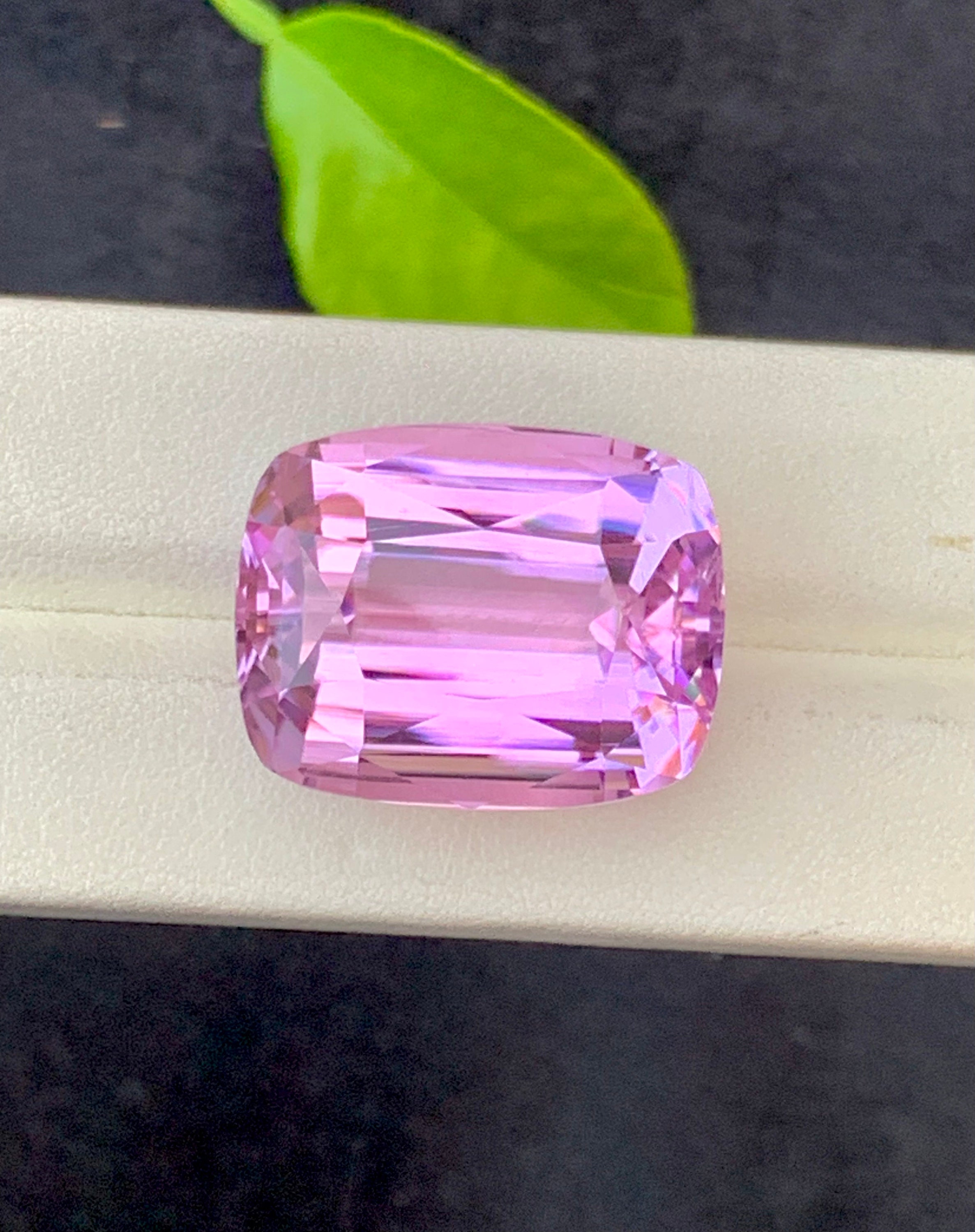 Majestic Hot Pink Natural Kunzite Gemstone, Perfect Cushion Cut Kunzite ...