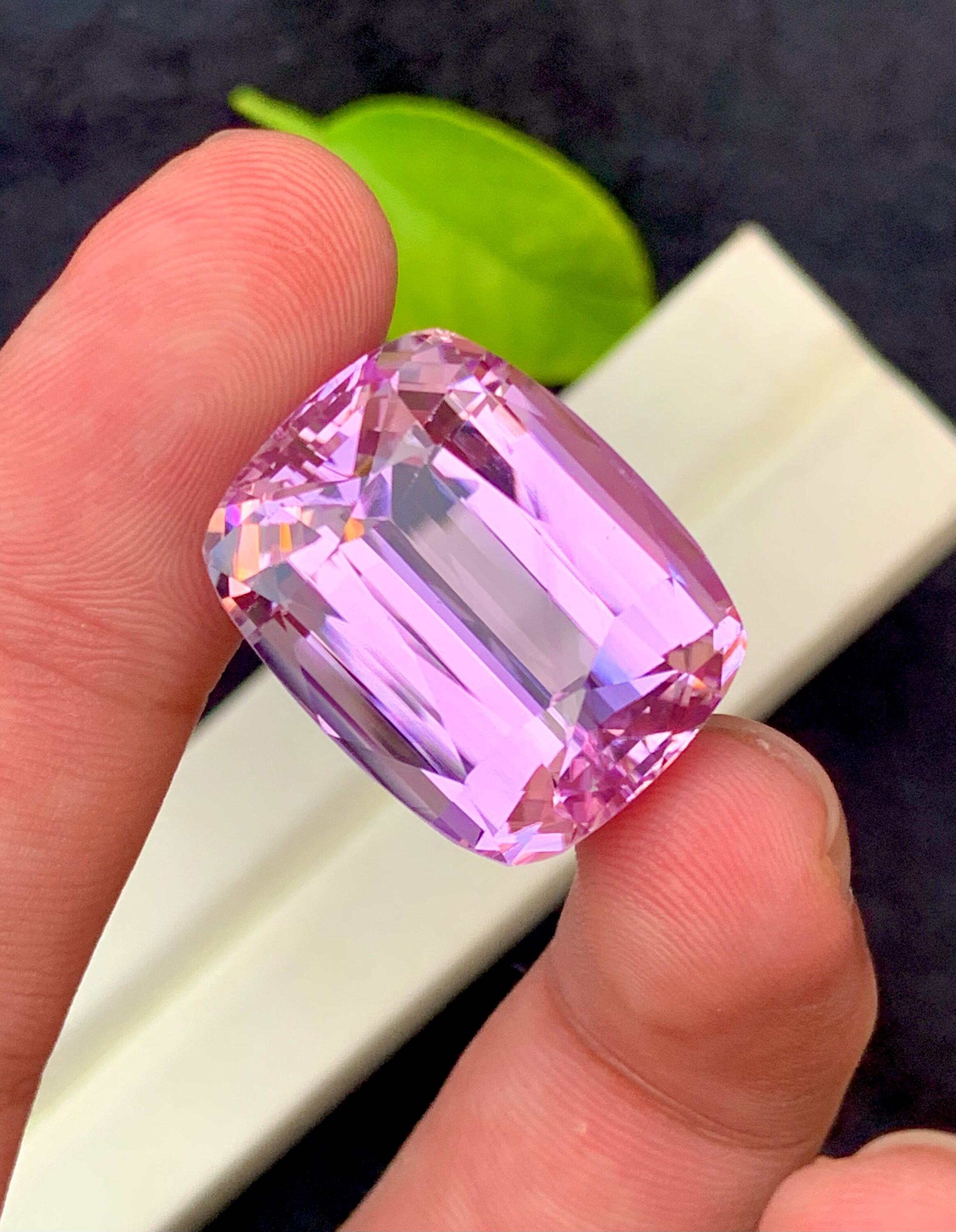 Majestic Hot Pink Natural Kunzite Gemstone, Perfect Cushion Cut Kunzite ...