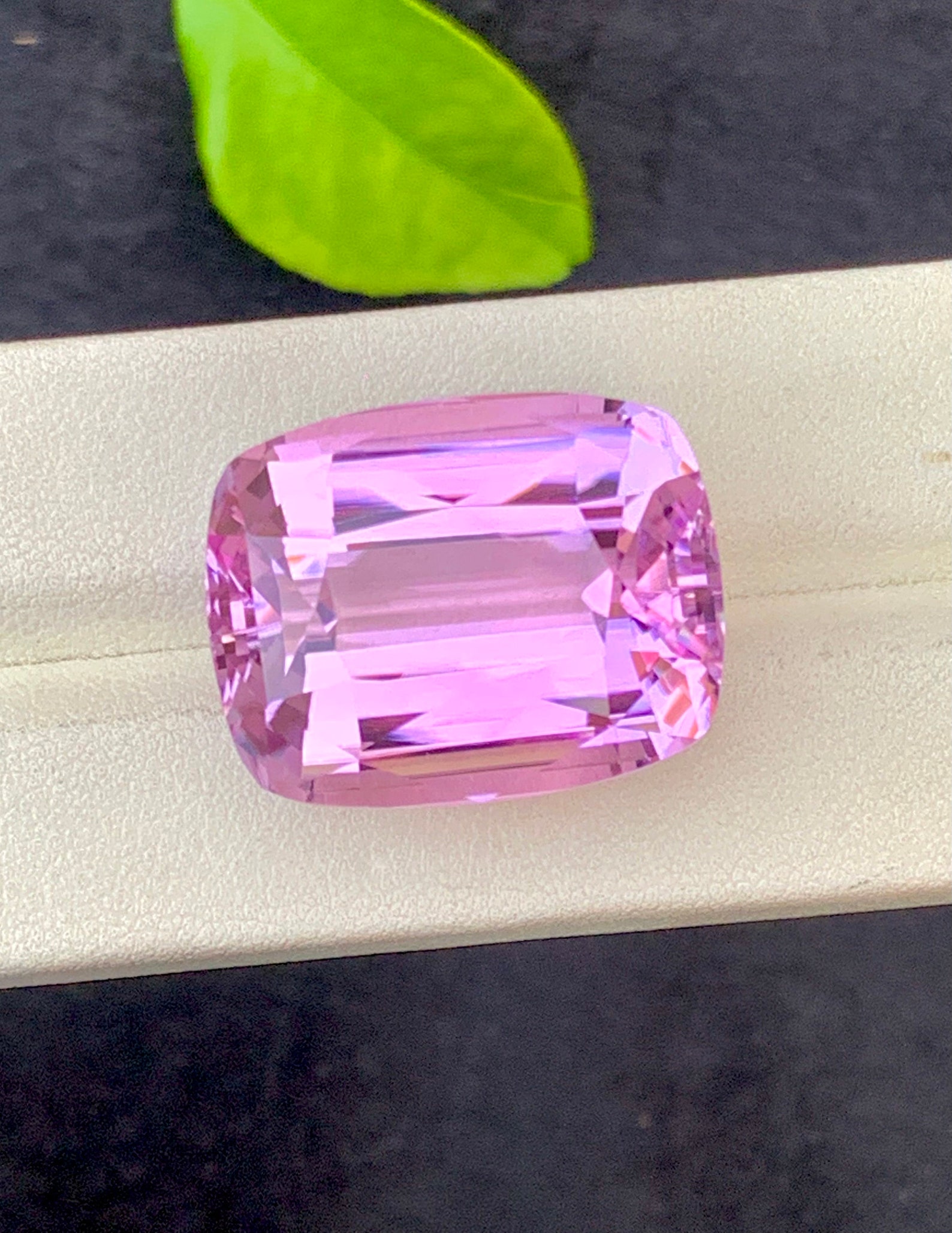 Majestic Hot Pink Natural Kunzite Gemstone, Perfect Cushion Cut Kunzite ...
