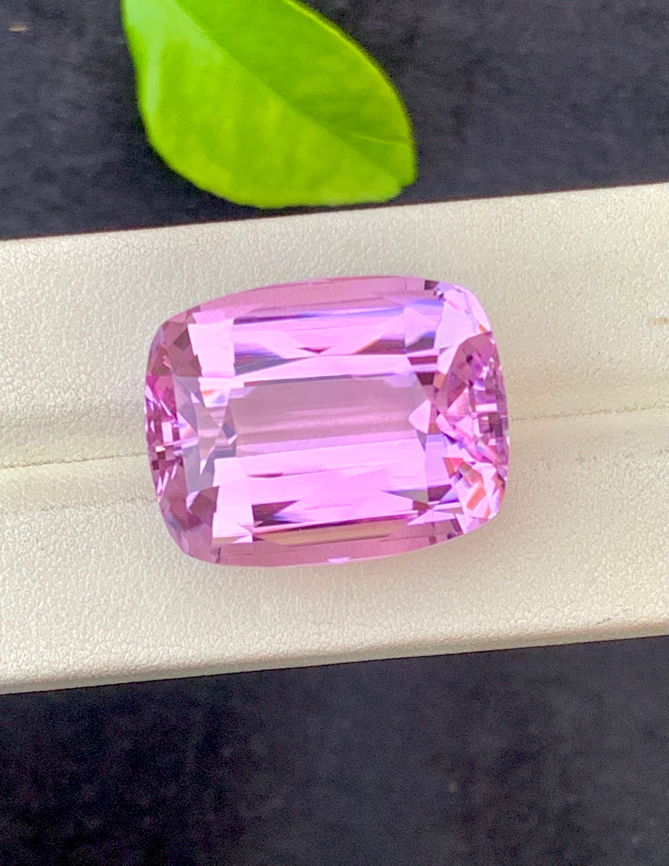 Majestic Hot Pink Natural Kunzite Gemstone, Perfect Cushion Cut Kunzite ...