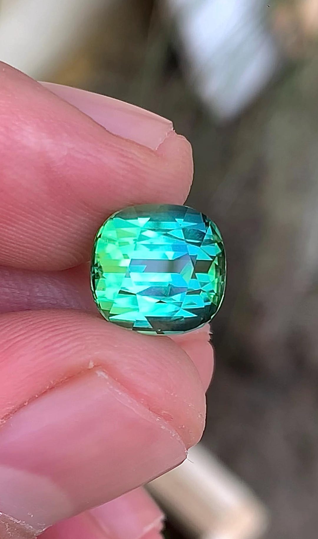 Luxurious Tourmaline Gemstone, Unique and Rarest Combination of Bi ...