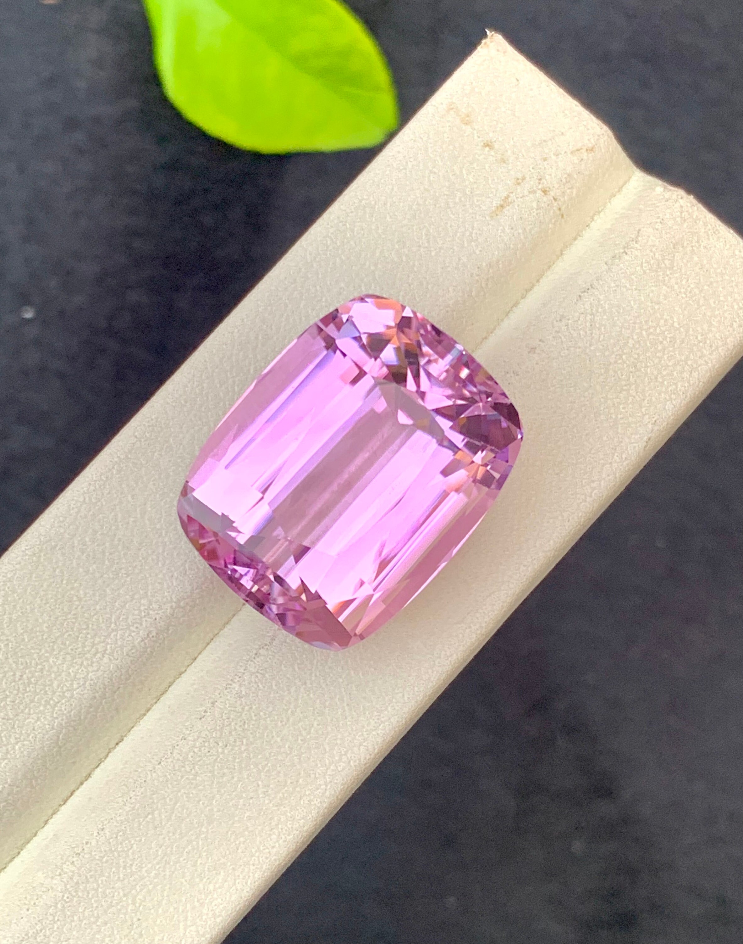 Majestic Hot Pink Natural Kunzite Gemstone, Perfect Cushion Cut Kunzite ...
