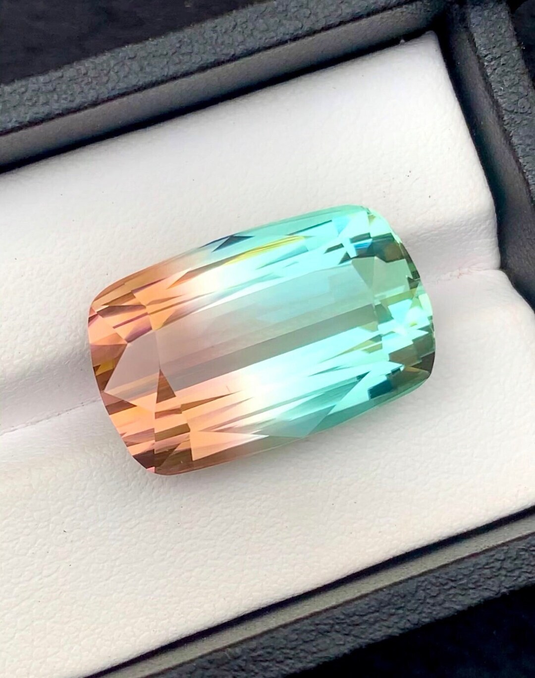 Spectacular Rare Combination of Colors Natural Bi Color Tourmaline ...