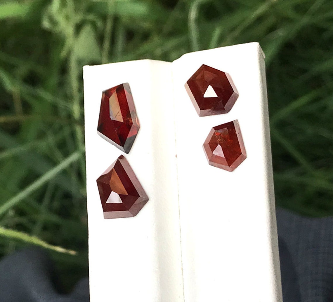 Garnet Rose Cuts , Natural Red Color Garnet Gemstones , Fancy Rose Cuts ...
