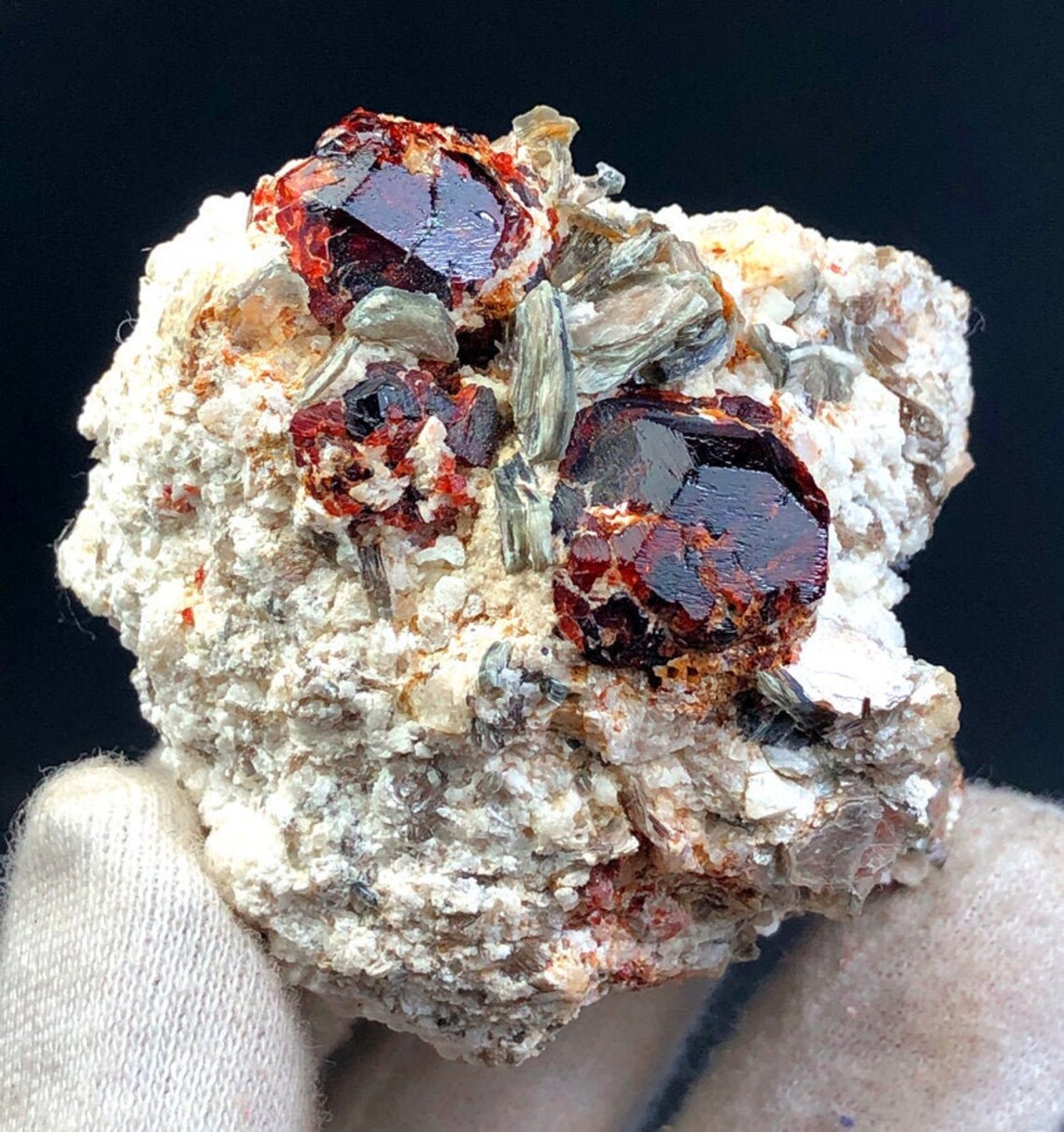 Natural Garnet Specimen Red Almandine Garnet Mineral | Etsy