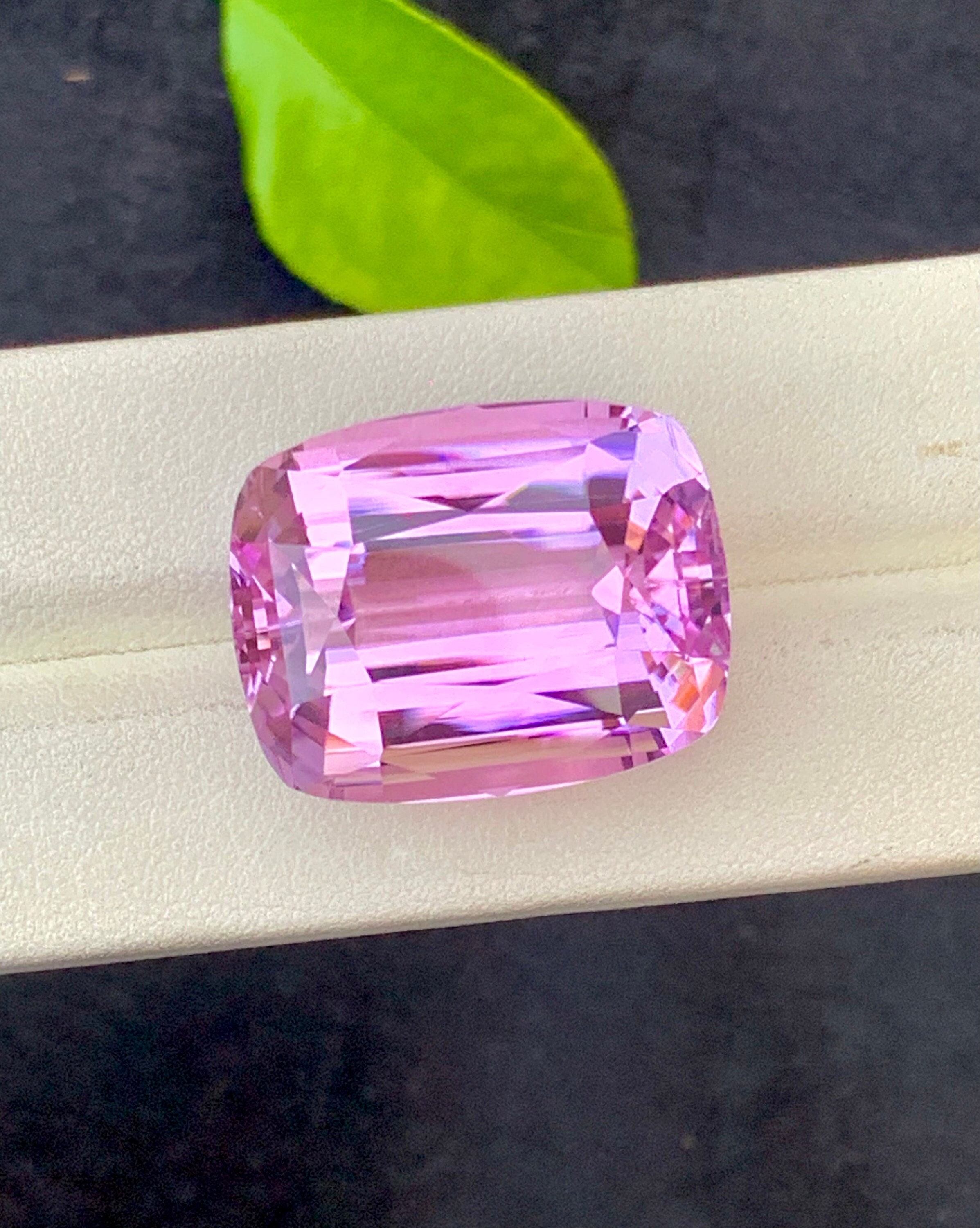 Majestic Hot Pink Natural Kunzite Gemstone, Perfect Cushion Cut Kunzite ...