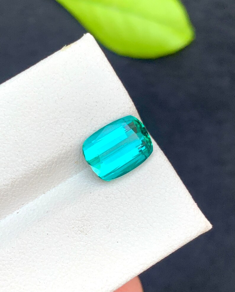 RESERVED, Rarest Pure Lagoon Color Tourmaline Gemstone, Natural Neon ...