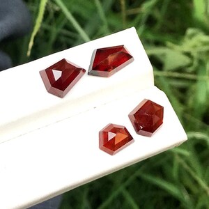 Garnet Rose Cuts Natural Red Color Garnet Gemstones Fancy - Etsy