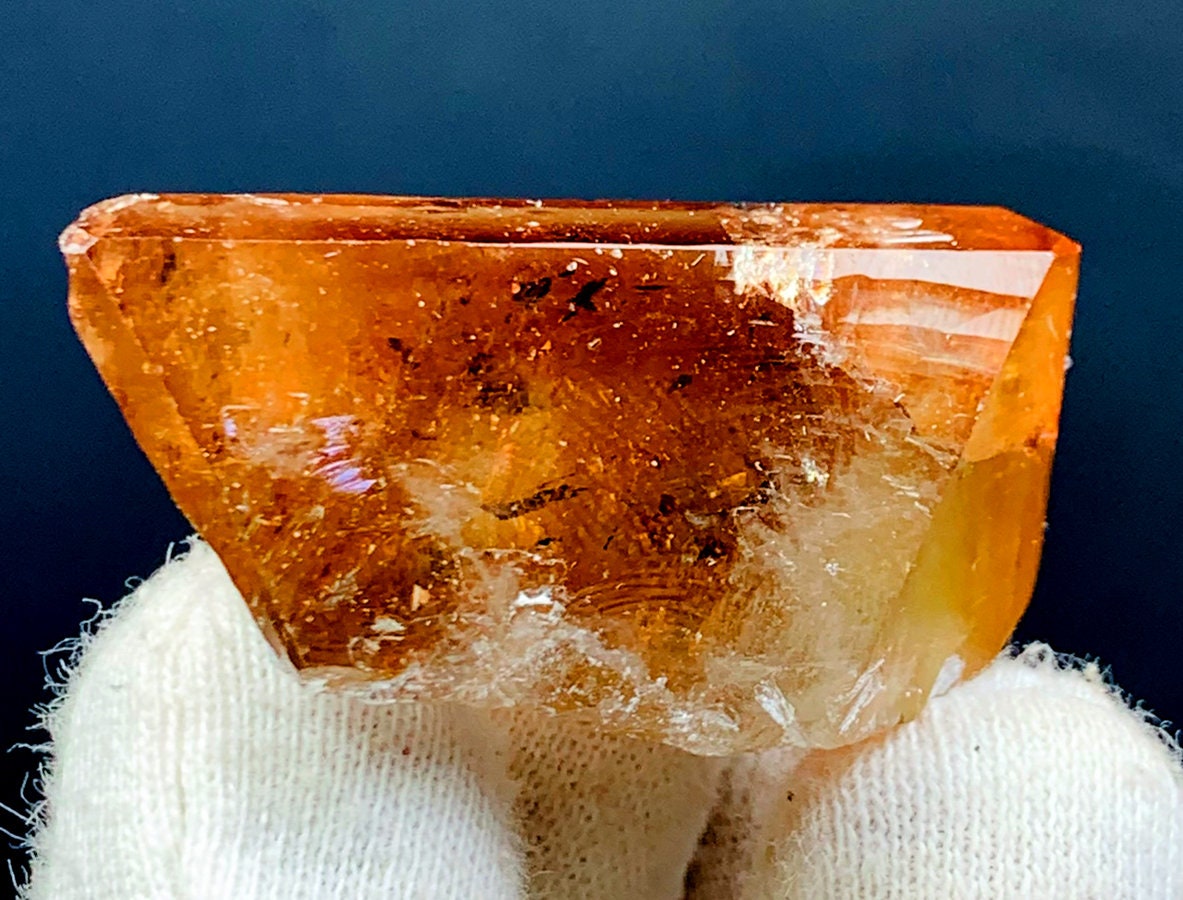 Cristal de topacio natural topacio imperial cristal de - Etsy España